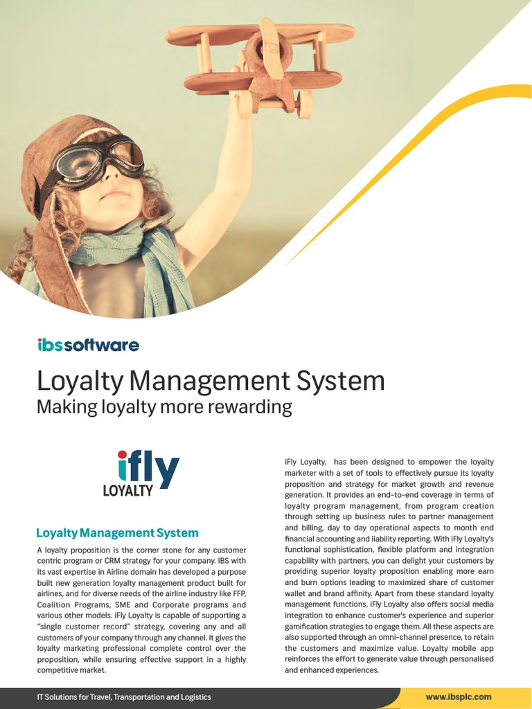 Ifly Loyalty Flyer | PDF | Customer Relationship Management | Brand