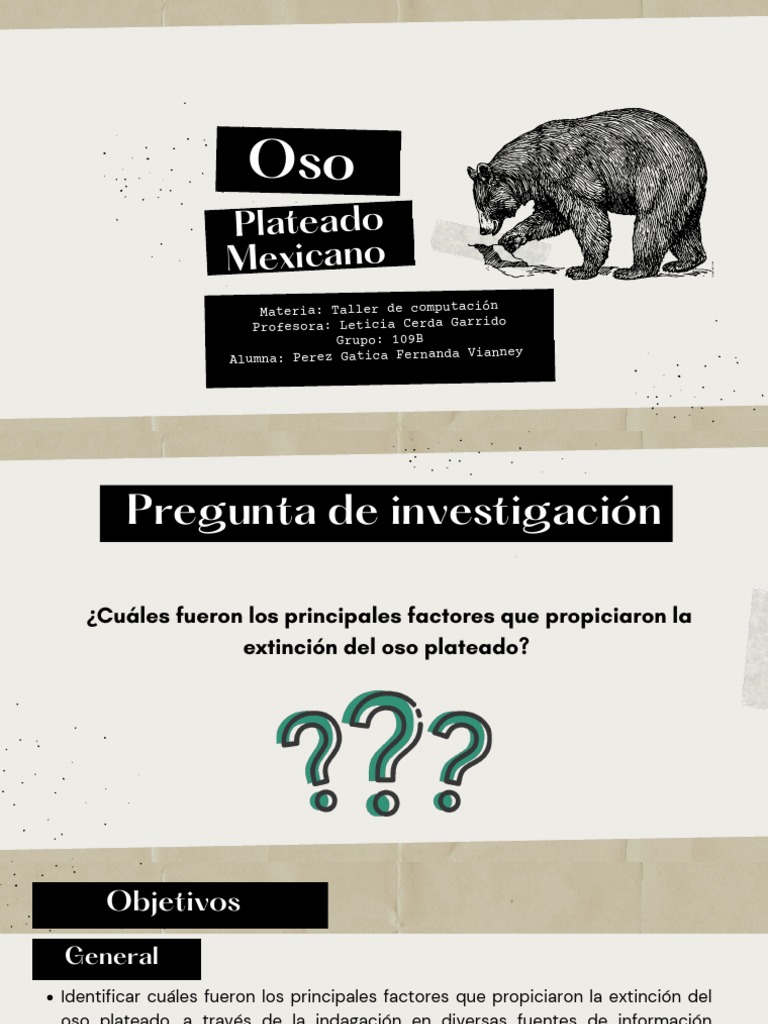 Plateado Mexicano | PDF | Osos | Animales carnívoros