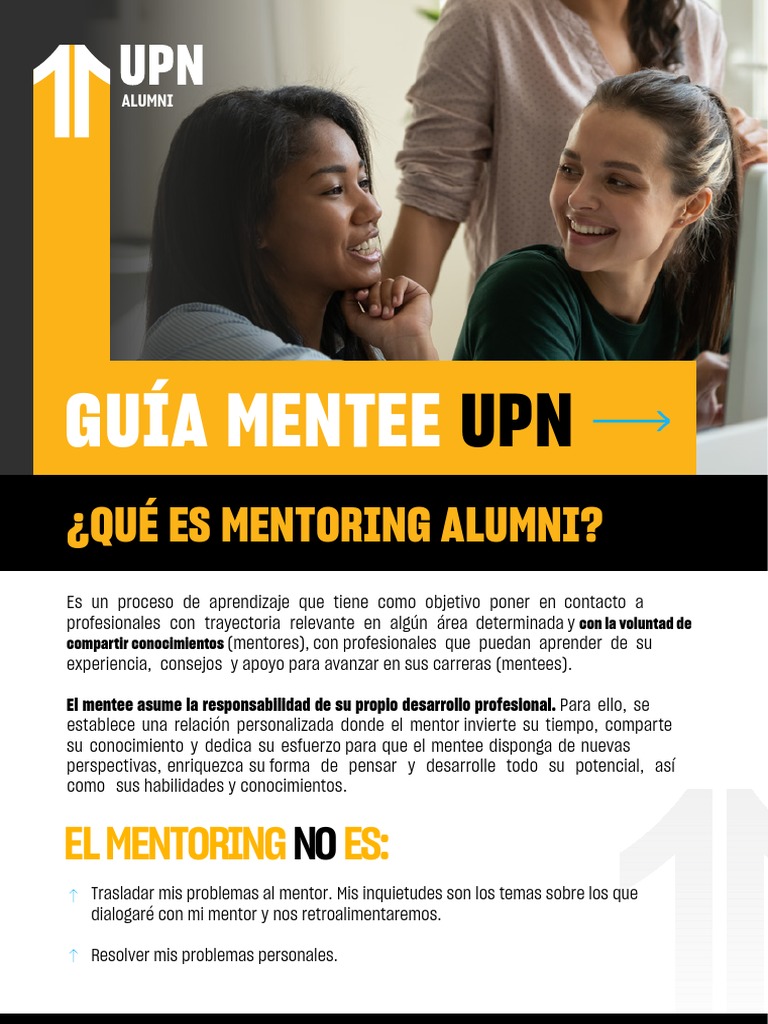 Guía de Mentoring Alumni UPN | PDF | Aprendizaje | Iniciativa empresarial