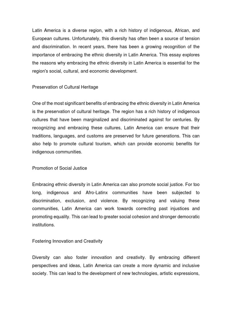 Latin America's Etnia | PDF | Multiculturalism | Latin America