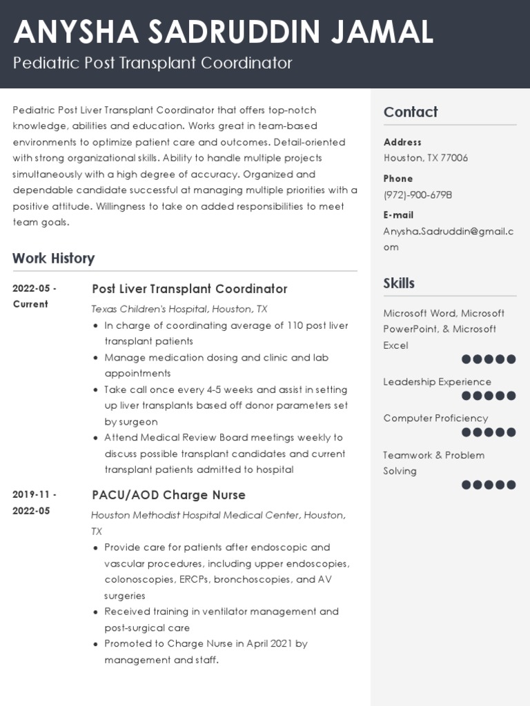 Anysha Sadruddin Jamal CV | PDF | Intensive Care Medicine | Intensive ...