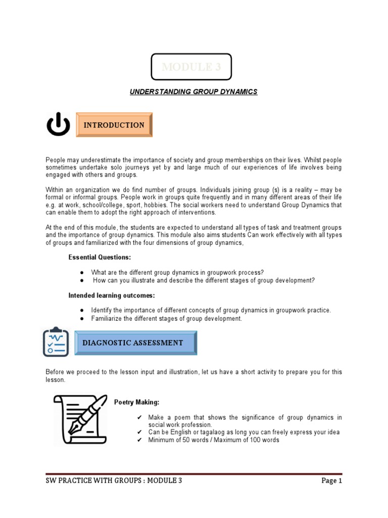 Module 3 - Understanding Group Dynamics | PDF | Decision Making ...