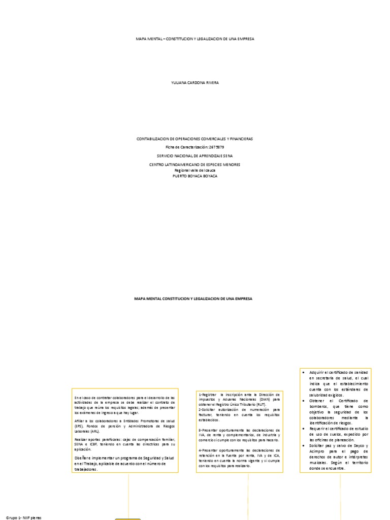Constitucion y Legalizacion de Una Empresa - Ycr 1 | PDF | Business ...