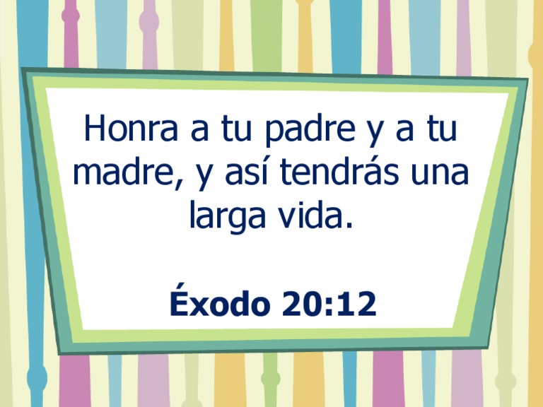 Exodo 20.12 | PDF