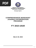 Comprehensive Barangay Juvenile Intervention Plan Checklist | PDF