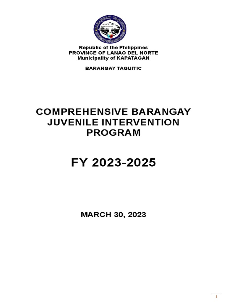 Barangay Cbjip Sample | PDF | Child Abuse | Violence