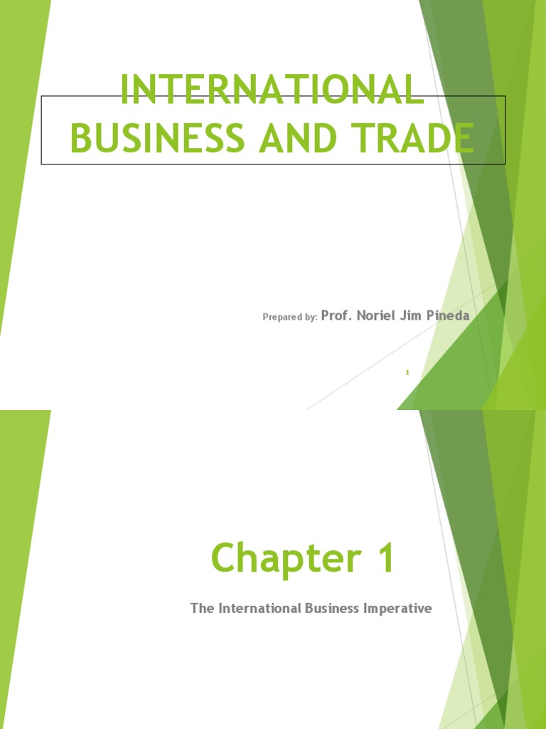 International Business and Trade: Prof. Noriel Jim Pineda | PDF ...