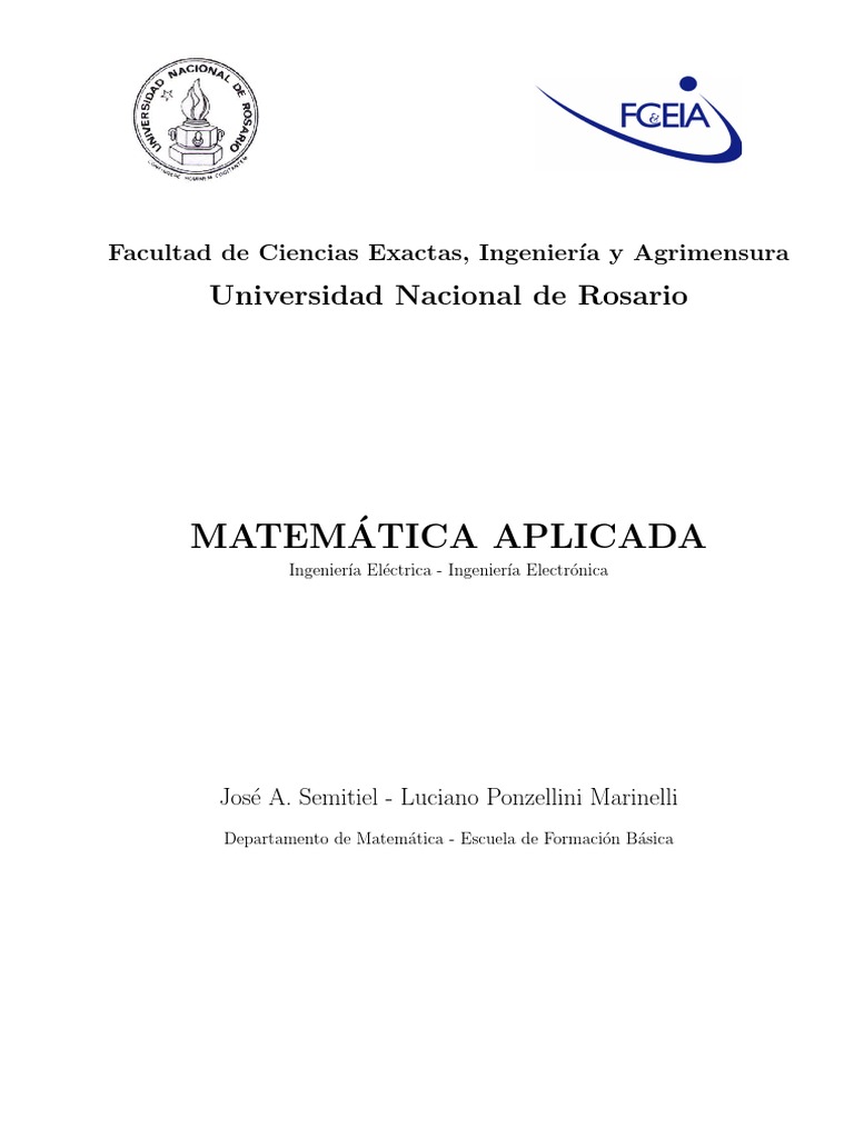 Matem Atica Aplicada: Universidad Nacional de Rosario | PDF | Esfera ...
