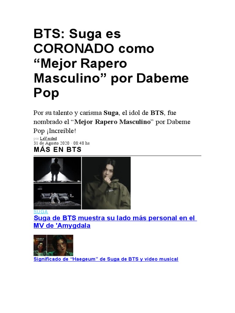 Significado de 'Amygdala' en Suga | PDF