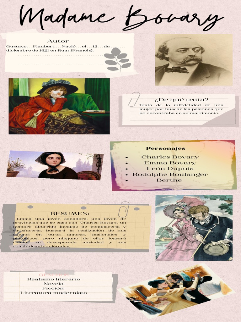 Autor: Charles Bovary Emma Bovary León Dupuis Rodolphe Boulanger Berthe ...
