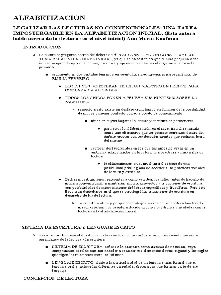 ALFABETIZACION | Descargar gratis PDF | Literatura | Escritura