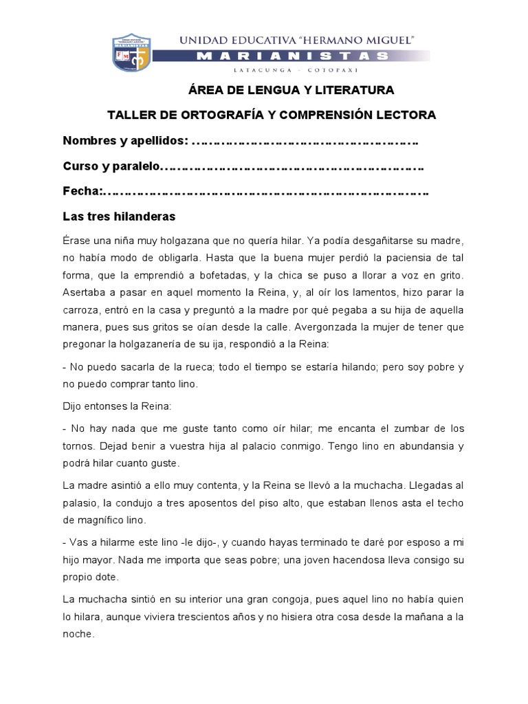 Taller de Ortografía | PDF