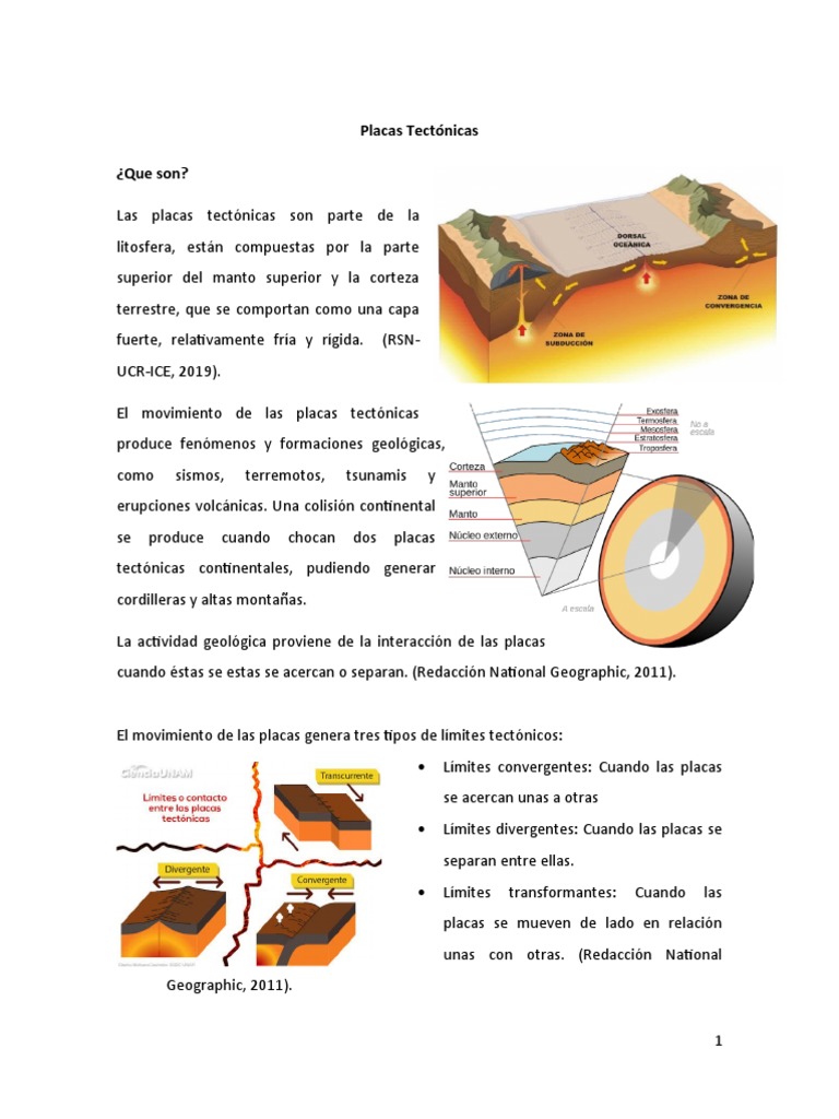 Placas Tectónicas ¿Que Son? | PDF | Placas tectónicas | Temblores