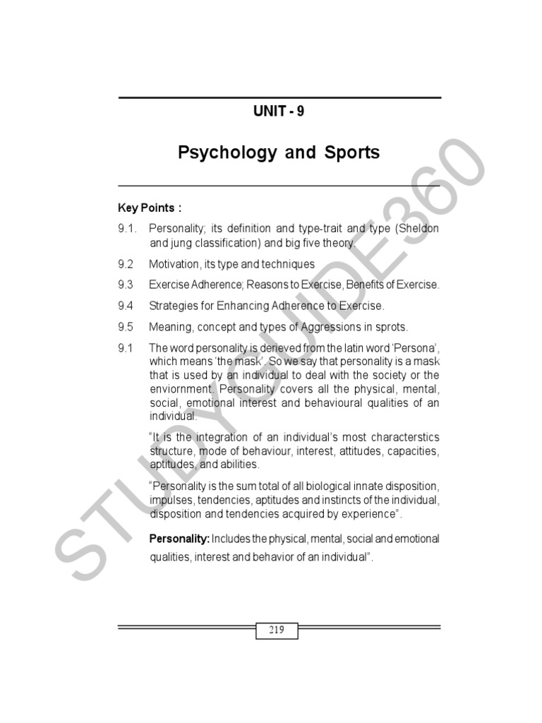 Class 12 Physical Education Notes Chapter 9 Studyguide360 | PDF ... Class 12 Physical Education Notes Chapter 9 Studyguide360 | PDF ...