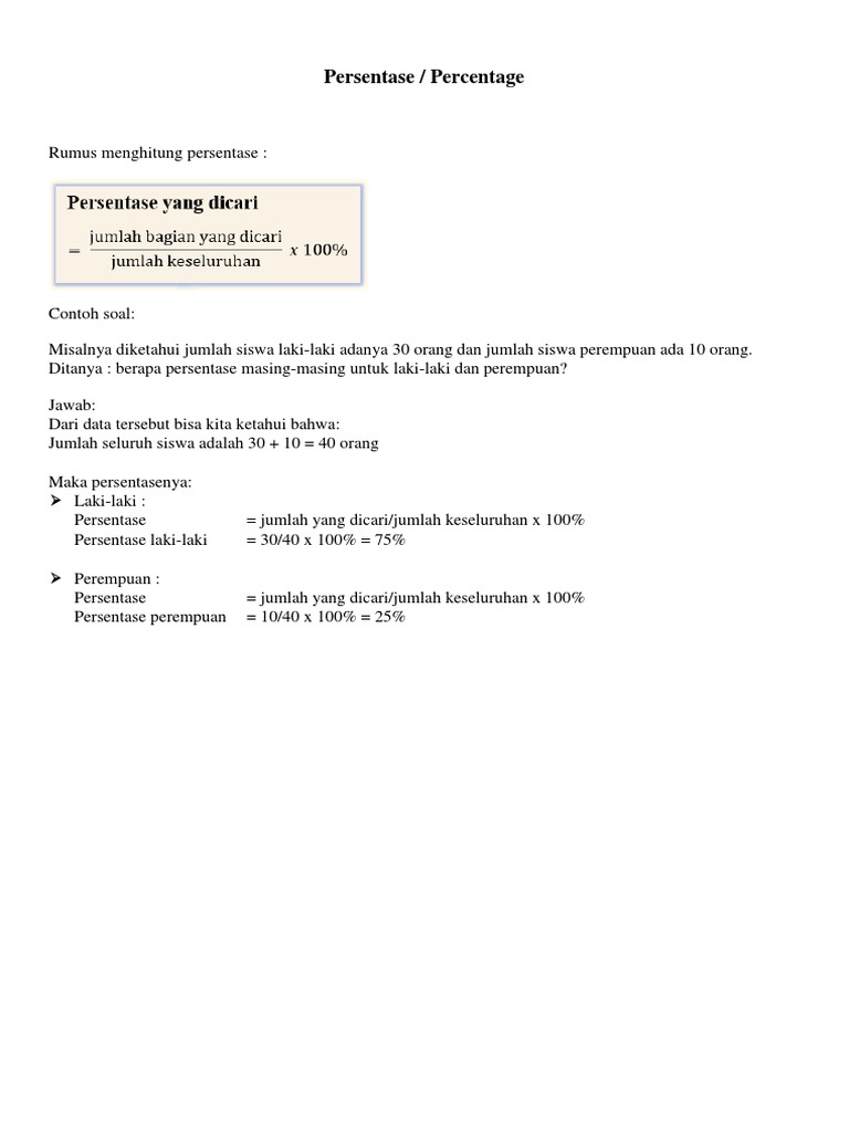 Persentase | PDF