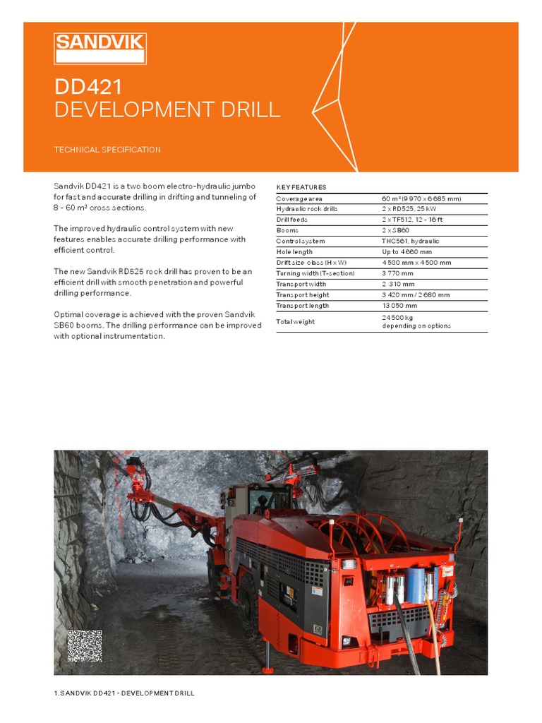 Dd421 Specification Sheet English | PDF | Drill | Truck
