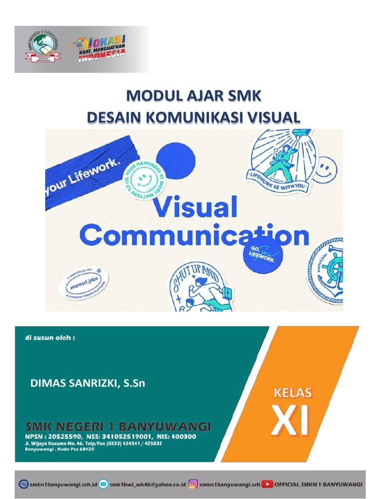 Modul Ajar SMK Desain Komunikasi Visual: Dimas Sanrizki, S.SN | PDF