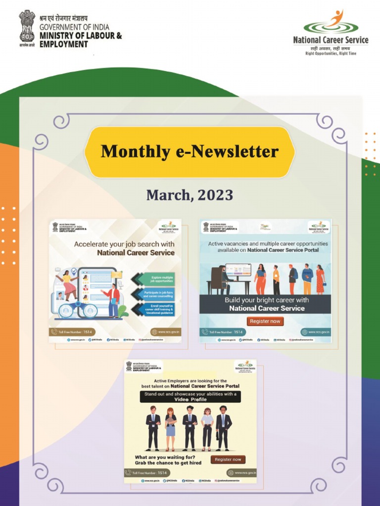 NCS E-Newsletter - Mar 2023 PDF | PDF | Retail | Employment