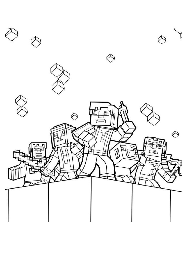 libro para colorear minecraft | PDF