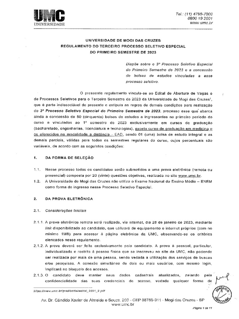 Edital Do Concurso de Bolsas 2023 | PDF Edital Do Concurso de Bolsas 2023 | PDF