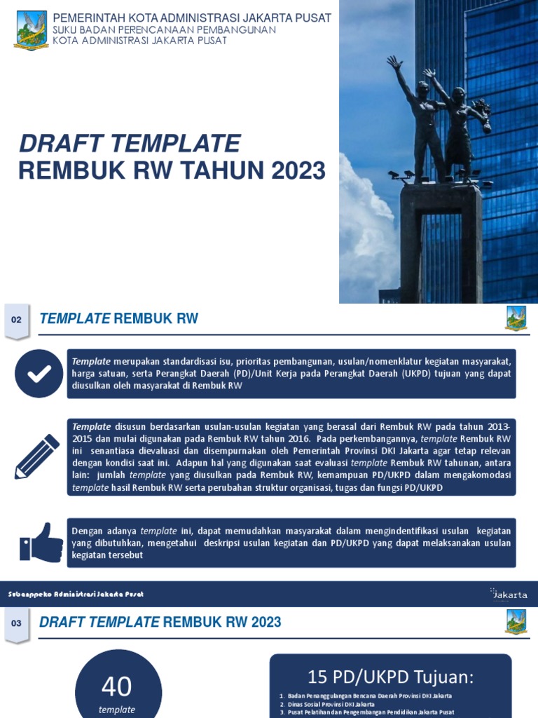 Template Rembuk RW 2023 Jakarta Pusat | PDF