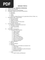 BARANGAY PROFILE - Generic | PDF | Policy