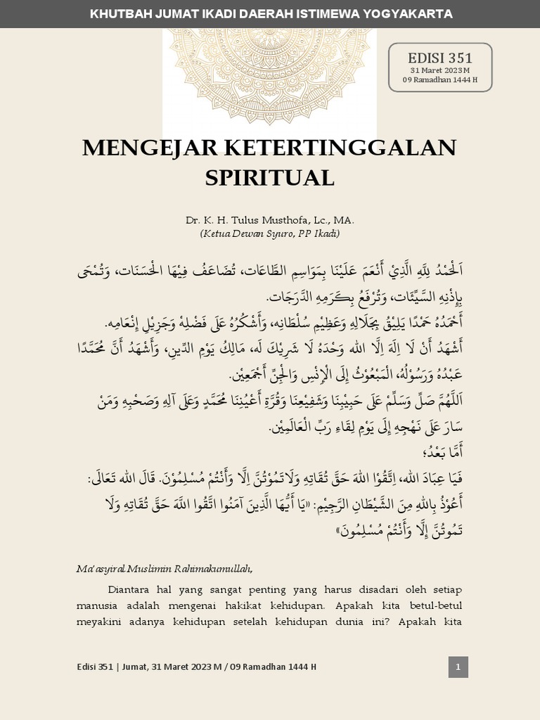 Edisi 351 - 310323 - Tulus - Musthofa | PDF