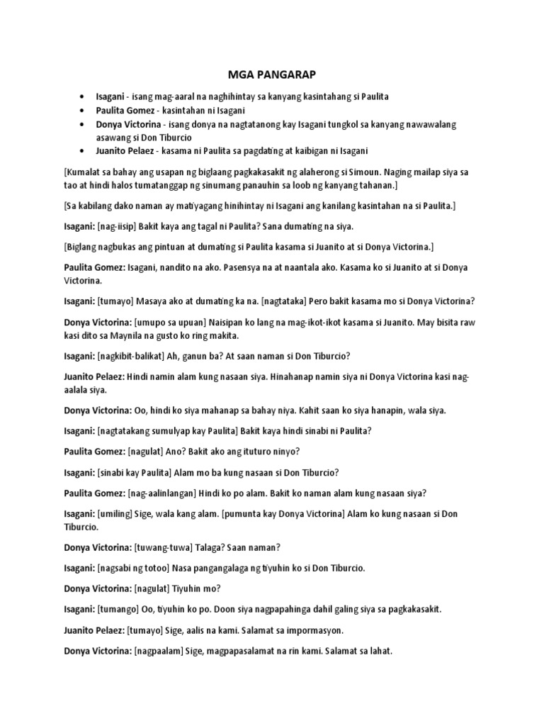Mga Pangarap | PDF