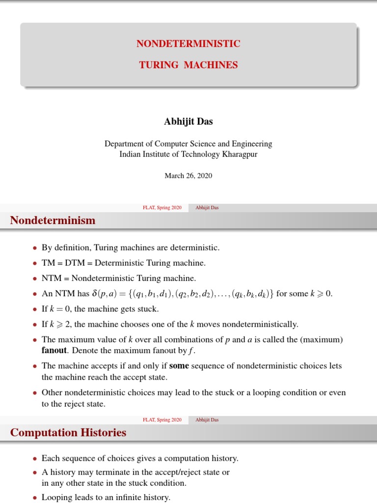 NTM Handout Toc | PDF | Computing | Mathematics