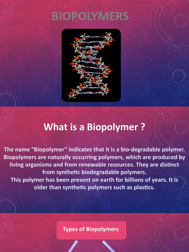 BIOPOLYMERS | PDF | Biopolymer | Cellulose