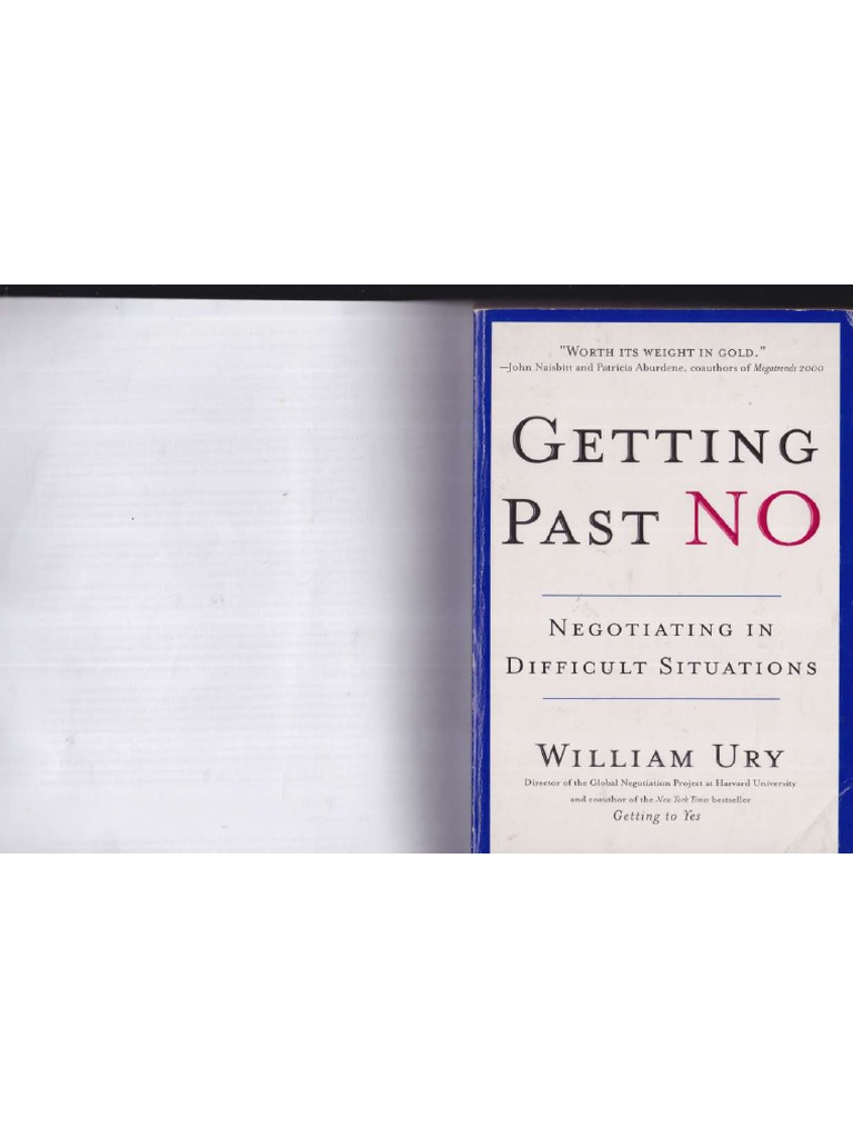 Getting Past NO | PDF