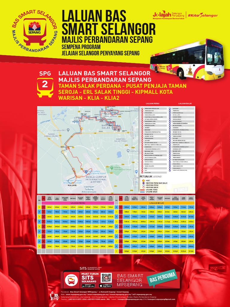 Laluan Bas Smart Selangor: Majlis Perbandaran Sepang | PDF