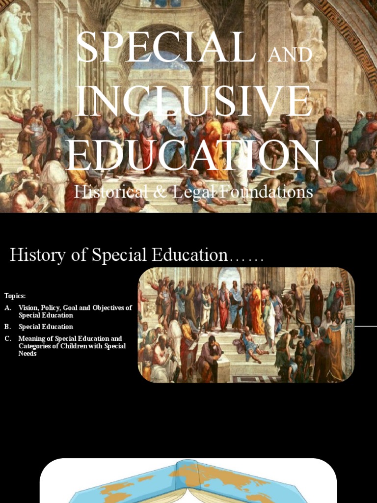 Special Inclusive Education: Historical & Legal Foundations | PDF ...