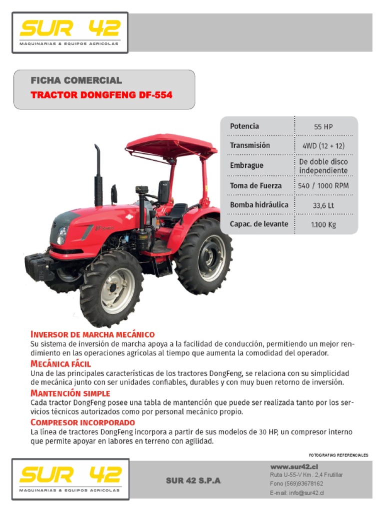 Dongfeng DF-554 Tractor Overview | PDF