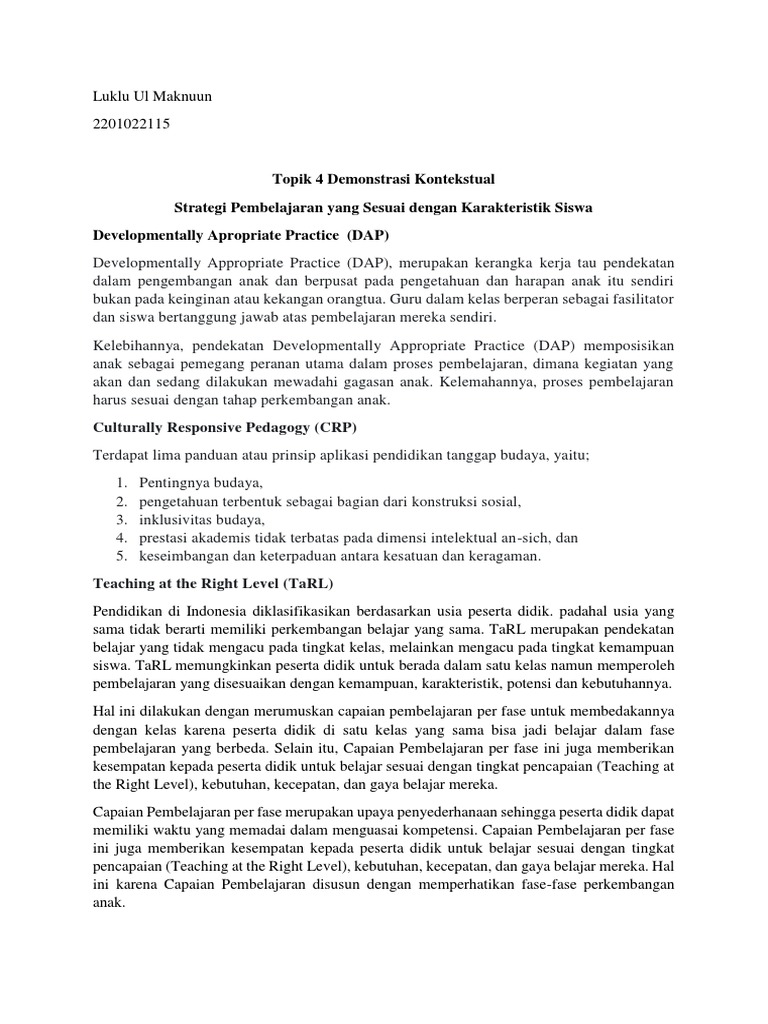 T4 Demonstrasi Kontekstual PPDP | PDF