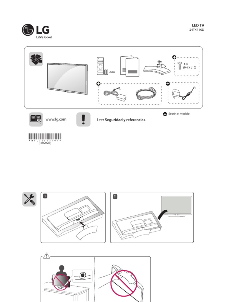24TK410D PS - 2901 7802 | PDF | Enchufes y tomas de corriente alterna | Hdmi