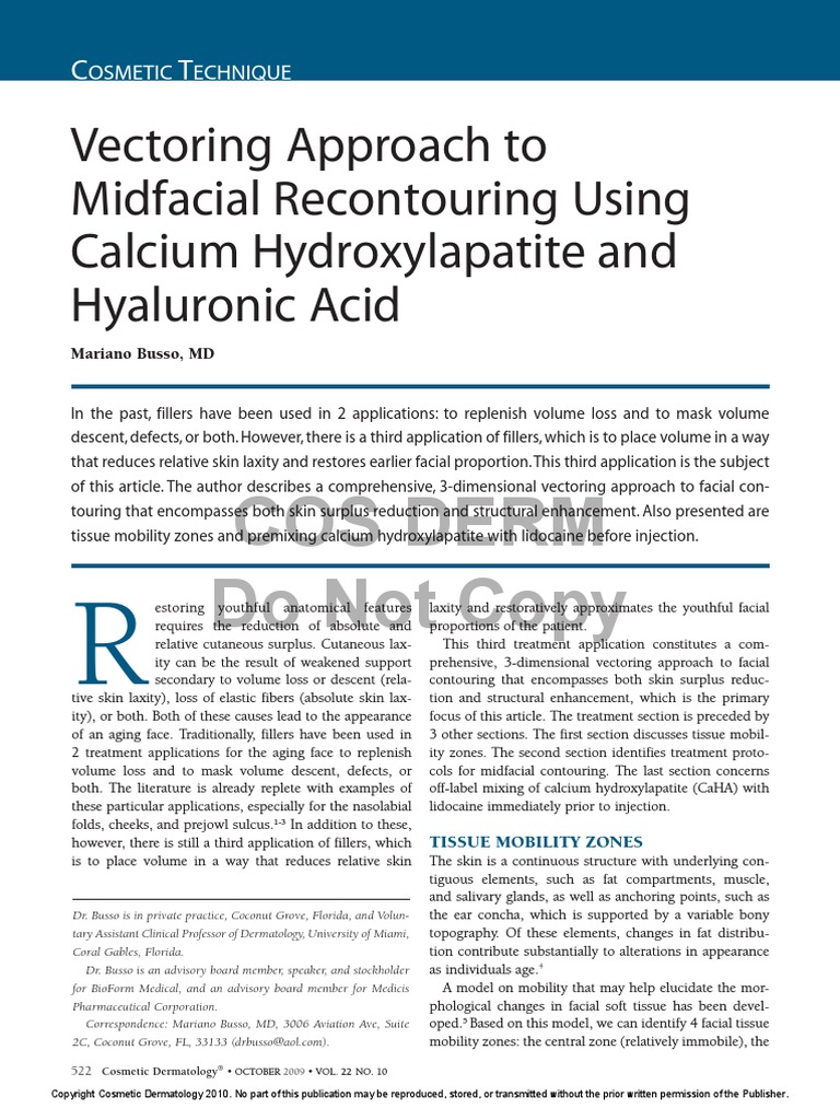 Vectoring Approach To Midfacial Recontouring Using Calcium ...