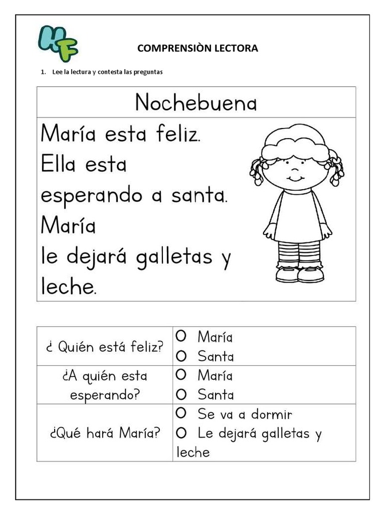 Comprensiòn Lectora: 1. Lee La Lectura y Contesta Las Preguntas | PDF ...