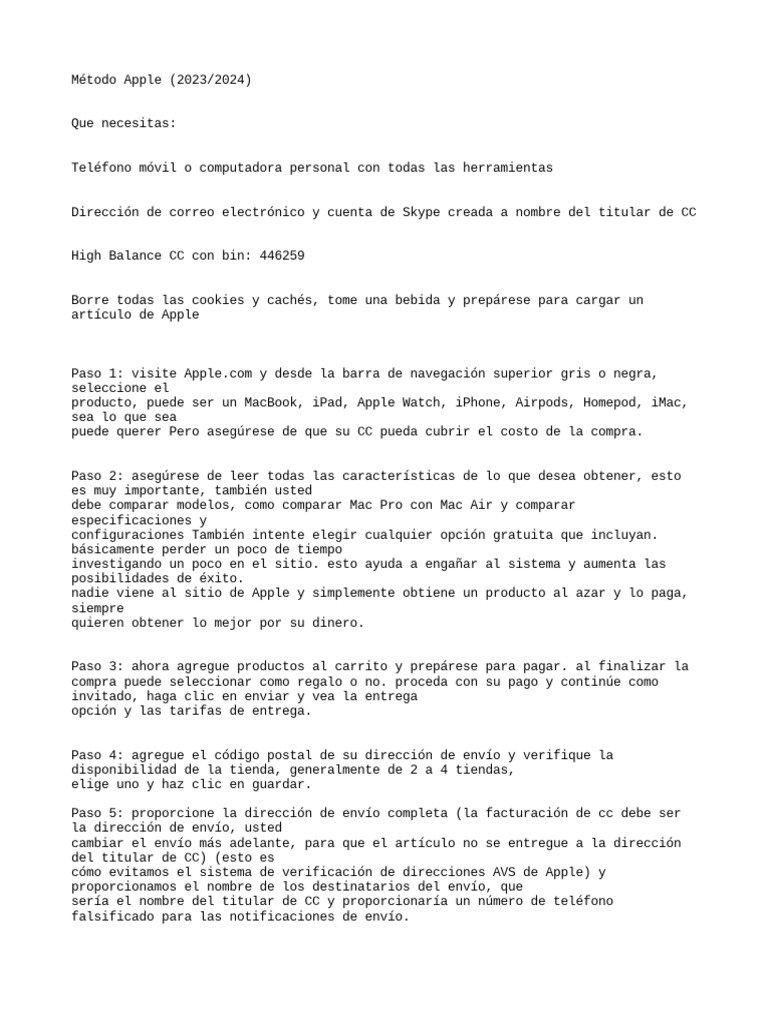 Apple Metodo 2023 | PDF | Apple Inc. | Software
