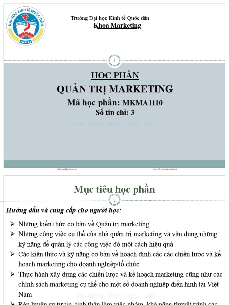 165 - Slide Qtmarrketing DHKT Quoc Dan | PDF