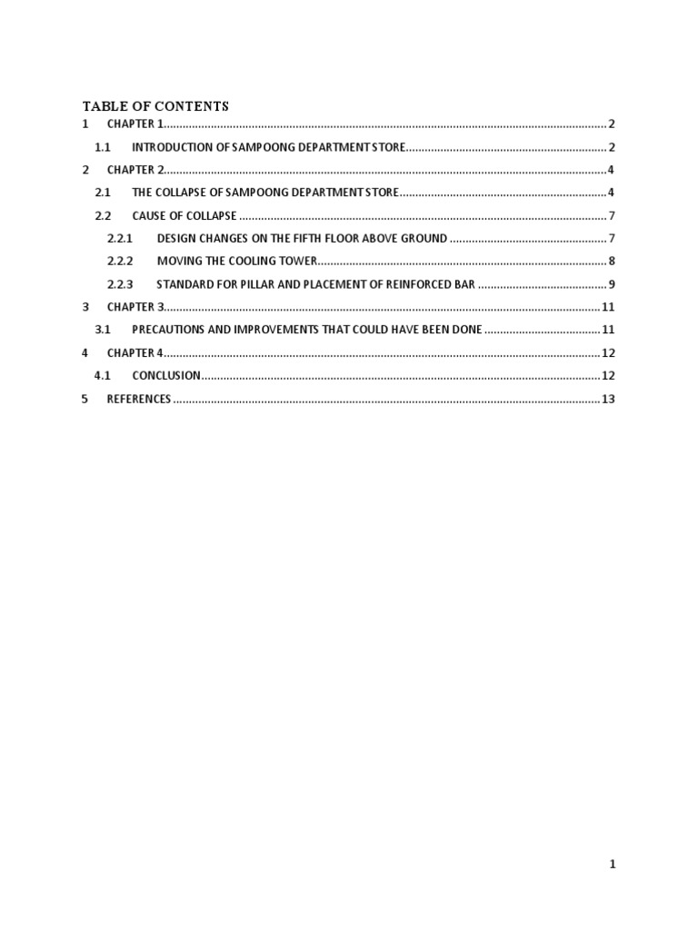 Sampoon Department Store Case Study | PDF | Civil Engineering