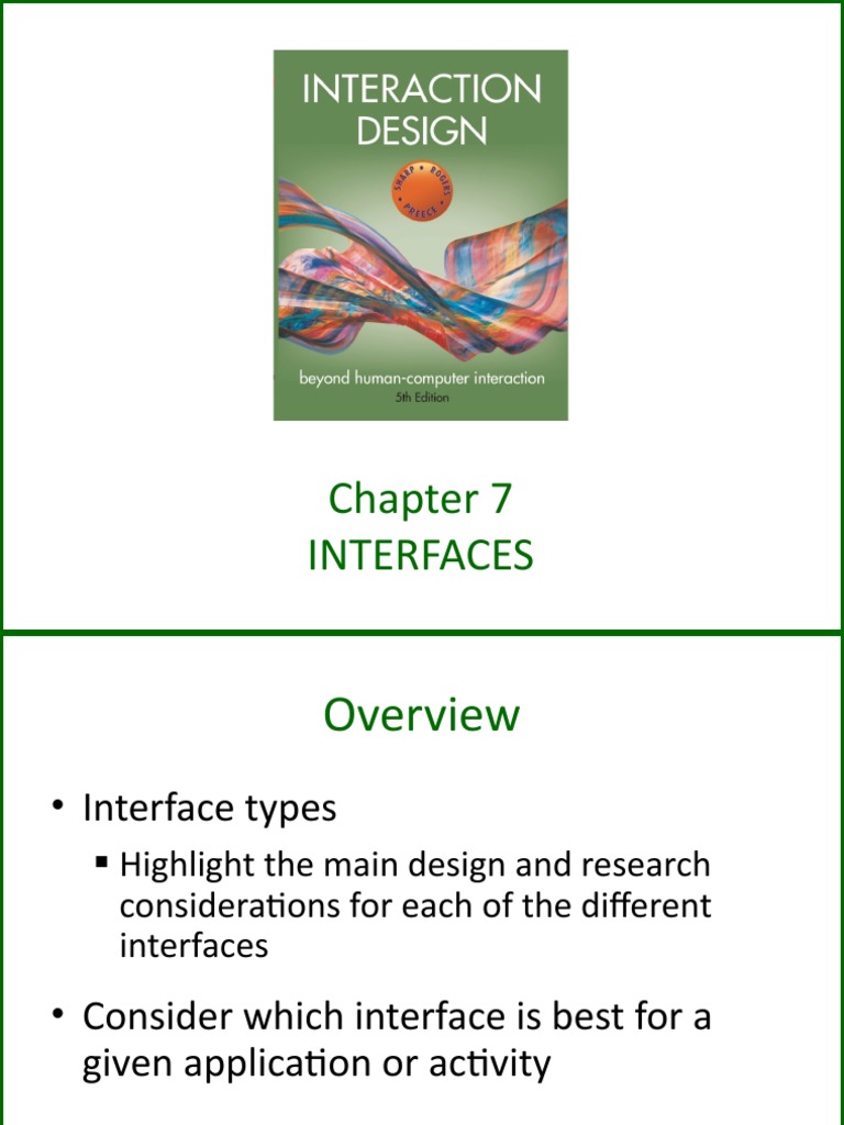 CH7 Interfaces | Download Free PDF | Icon (Computing) | Graphical User Interfaces