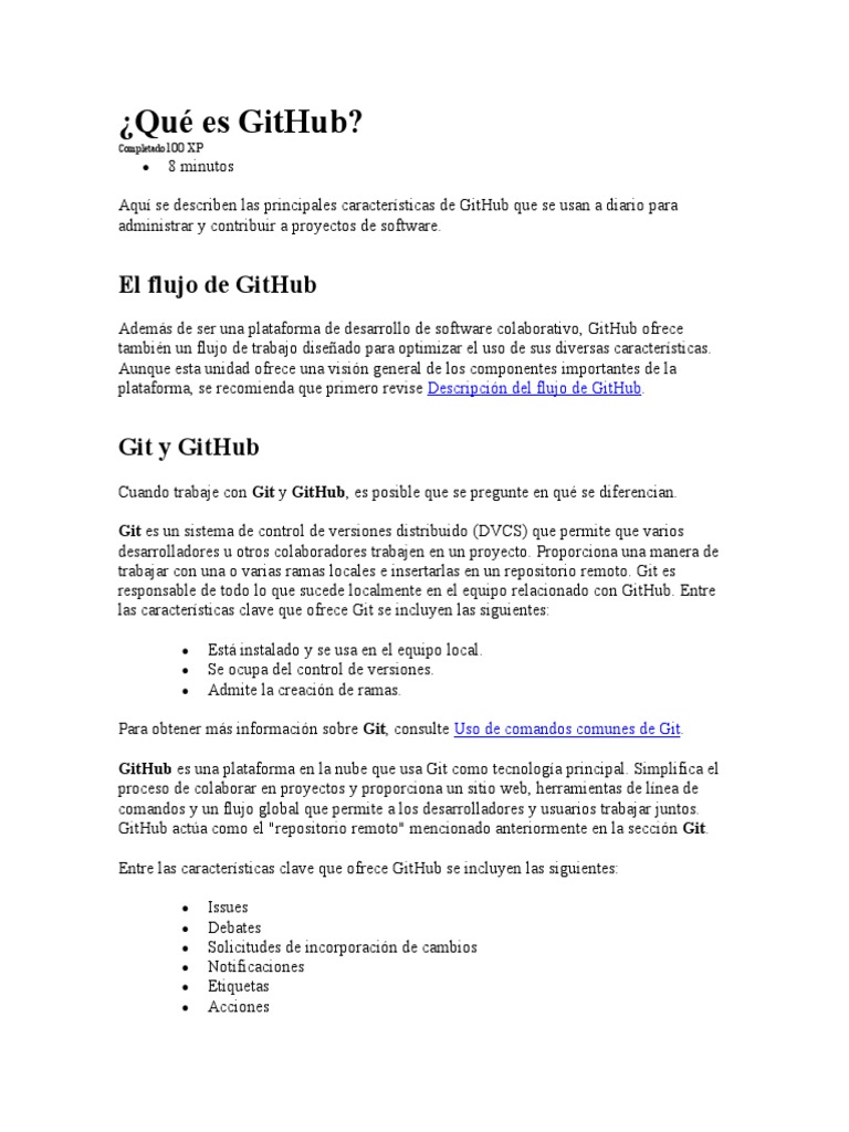 Qué Es GitHub | PDF | Ingeniería de software | Informática