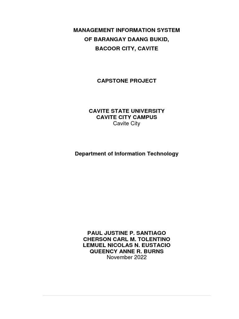 Cavite City: 0 - Page | PDF | Information System | Information