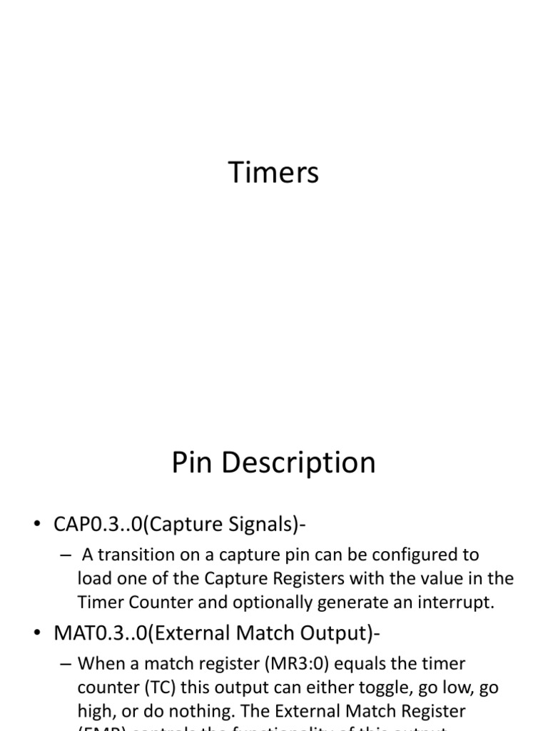 Lpc2148 Timers Pdf Timer Computer Science