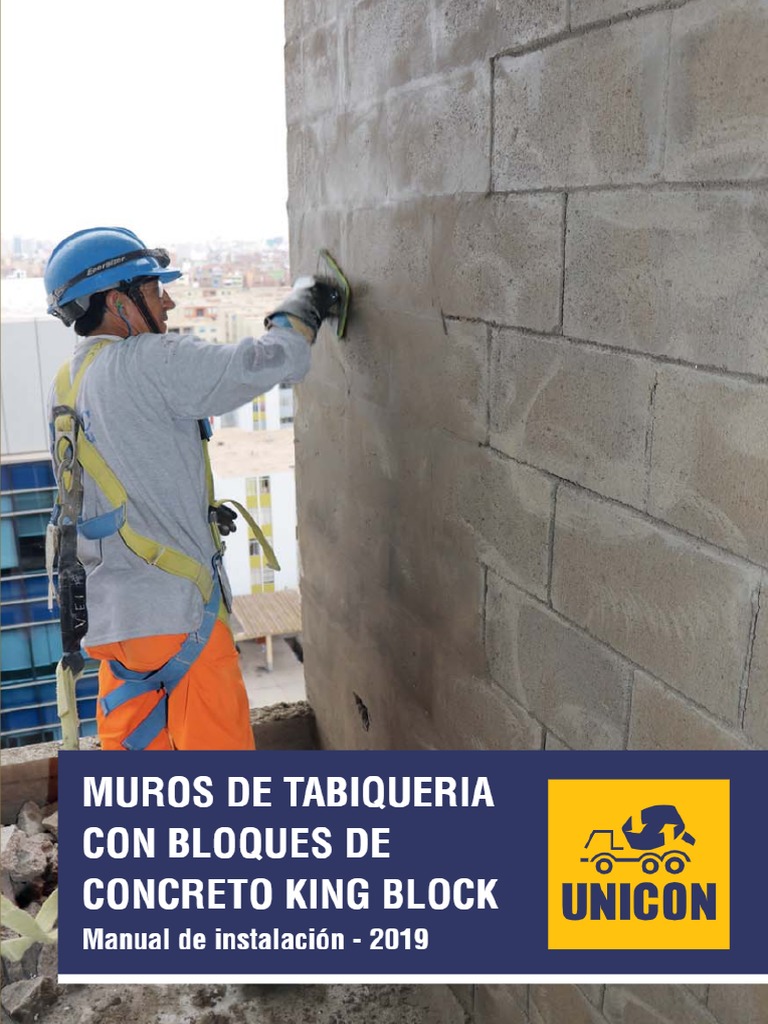 MUROS DE TABIQUERIA CON BLOQUES DE CONCRETO KING BLOCK - PDF Descargar ...