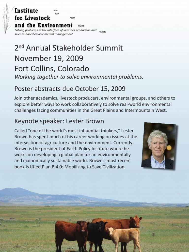 Stakeholder Summit Poster 20090923 v5 | PDF