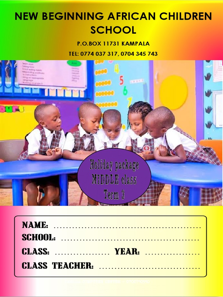 Holiday Package Middle Class Term 3 Imelda Educational Services | PDF