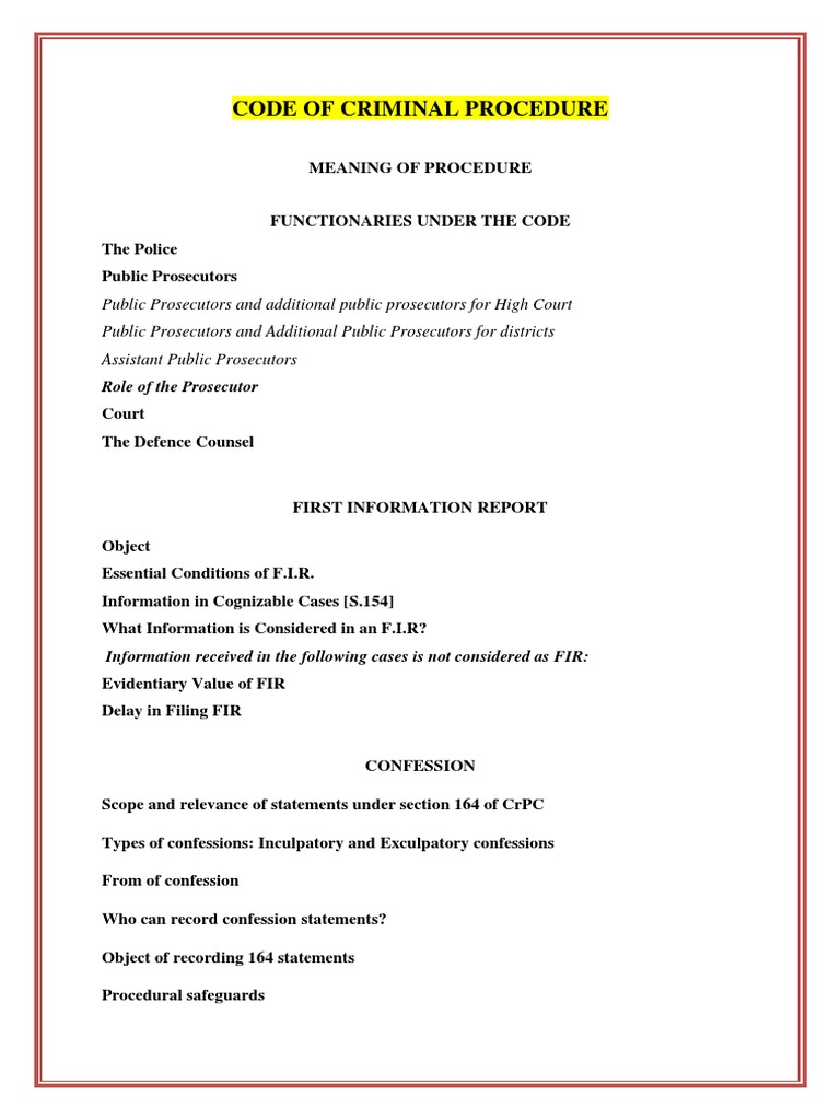 Overview of CrPC 79 Procedures | PDF | Prosecutor | Criminal Procedure In South Africa
