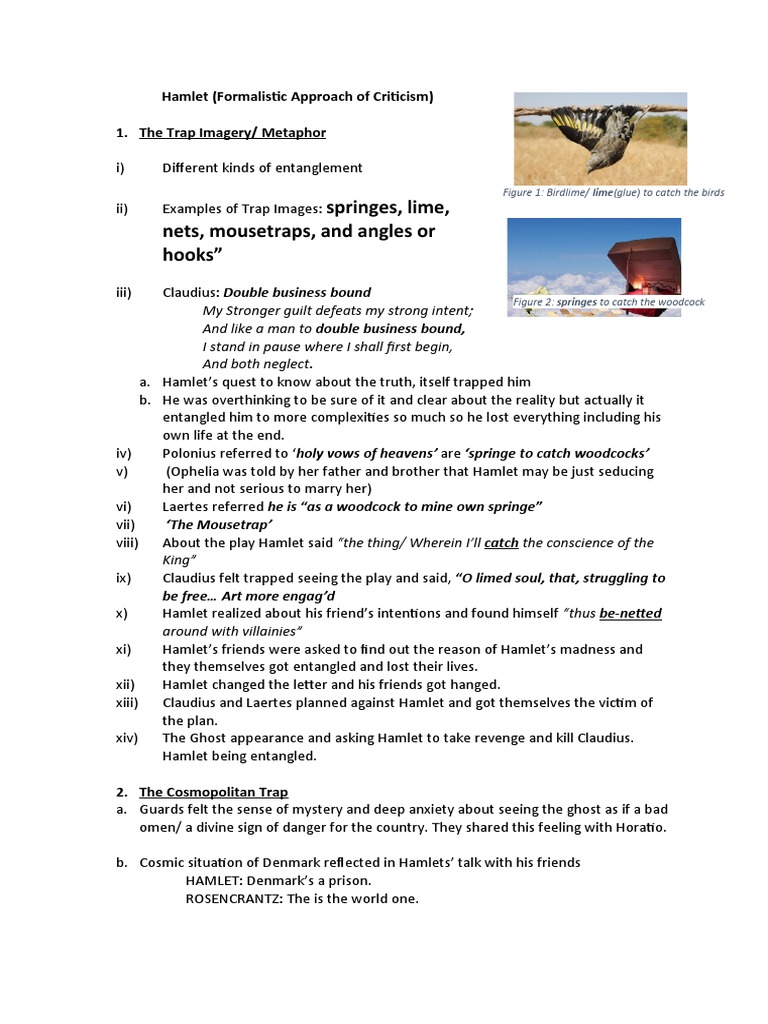 Hamlet Formalistic Points | PDF | Hamlet